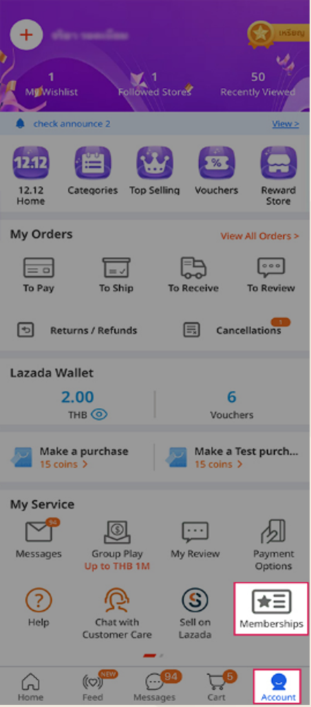 Dimana saya bisa menemukan informasi keanggotaan? | Lazada